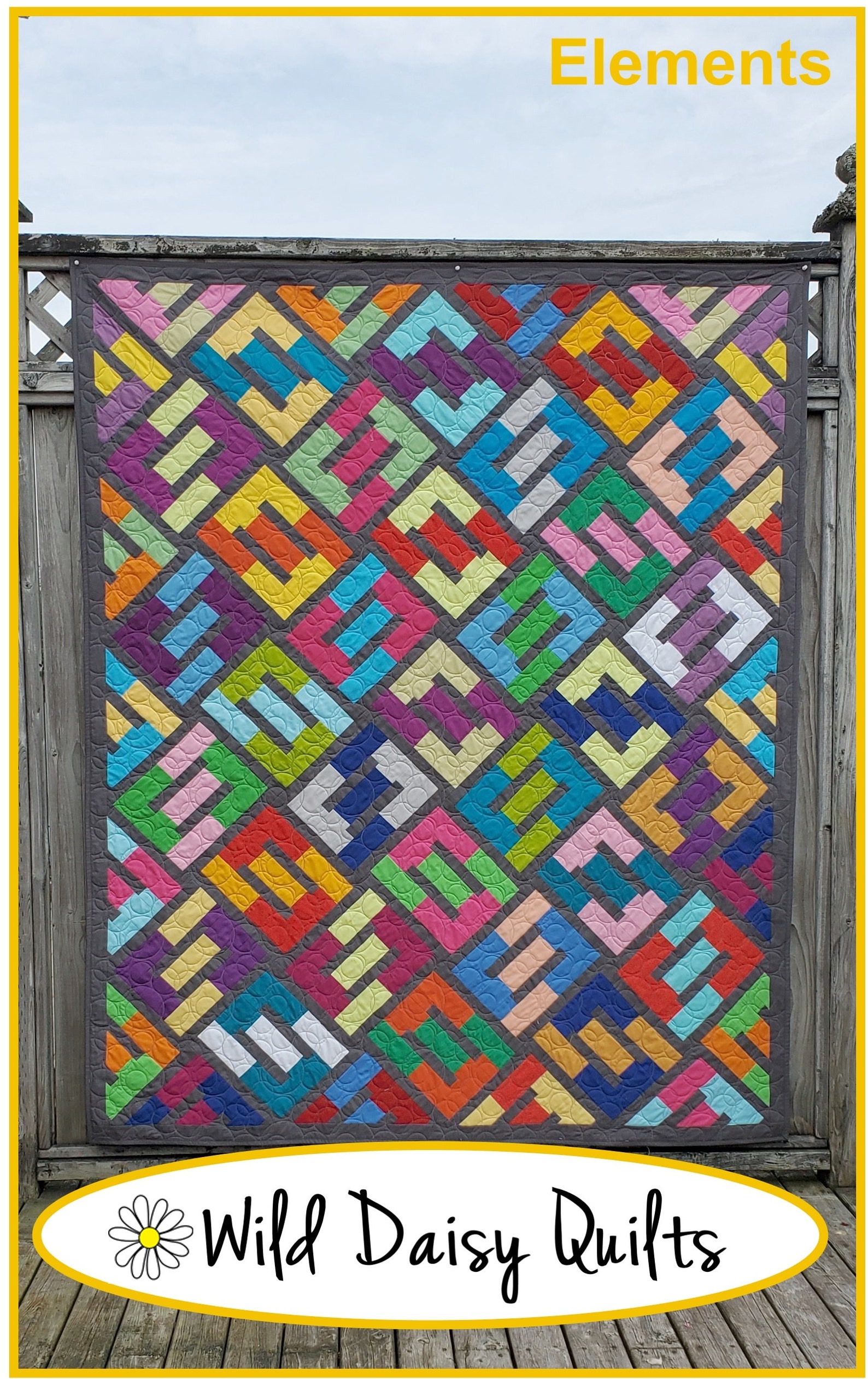 Elements Quilt Pattern PDF 2 sizes Jelly Roll Quilt Instant | Etsy