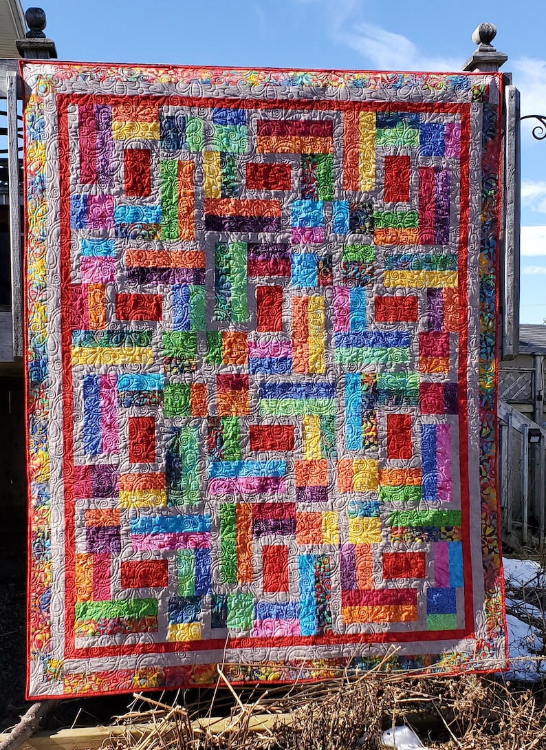 The Big Easy PDF Quilt Pattern, 3 Sizes, Great for Fat Quarters ...