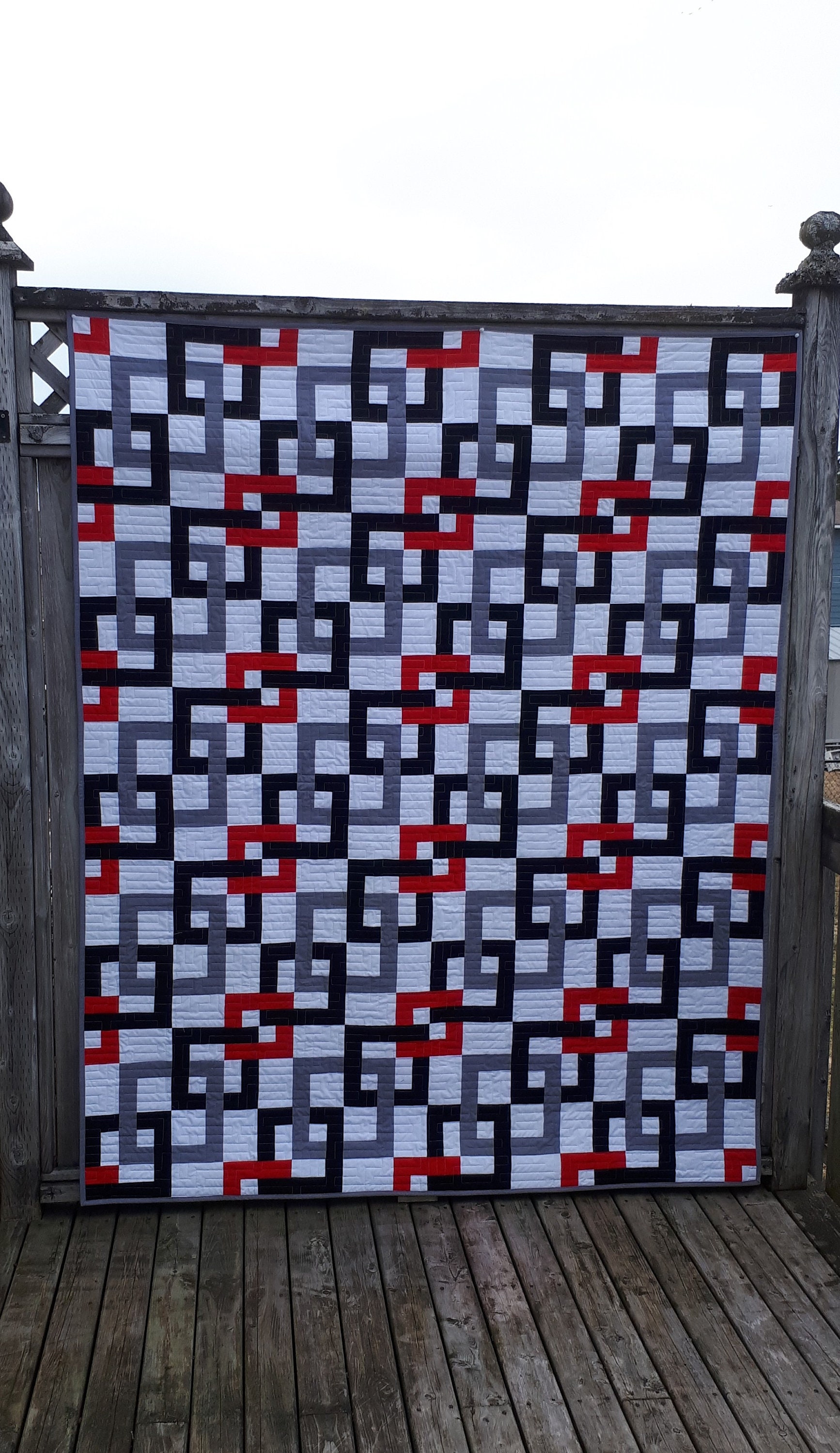 Links Quilt Pattern PDF, Multi Sized, Modern Quilt, Instant Download - Etsy