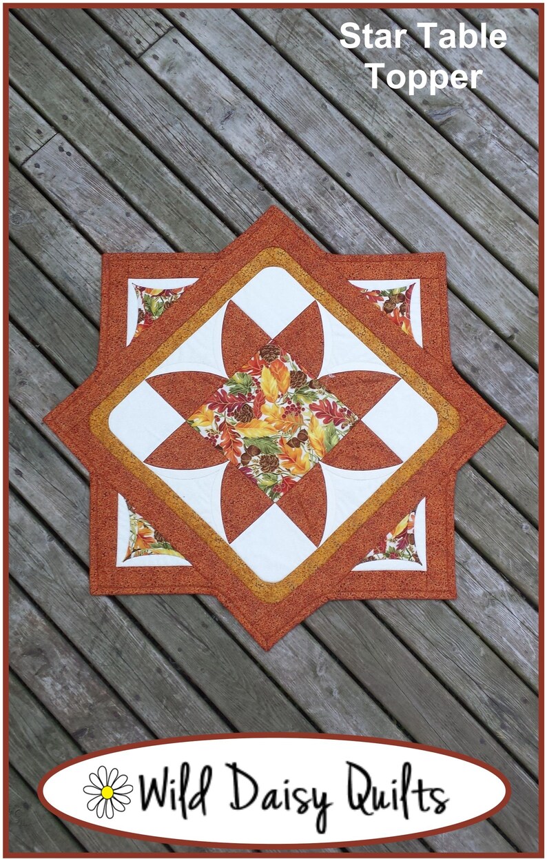 Star Table Topper PDF Pattern, Approx 31" at Widest Point, Instant ...
