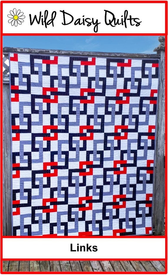 Links Quilt Pattern PDF Multi Sized Modern Quilt Instant - Etsy
