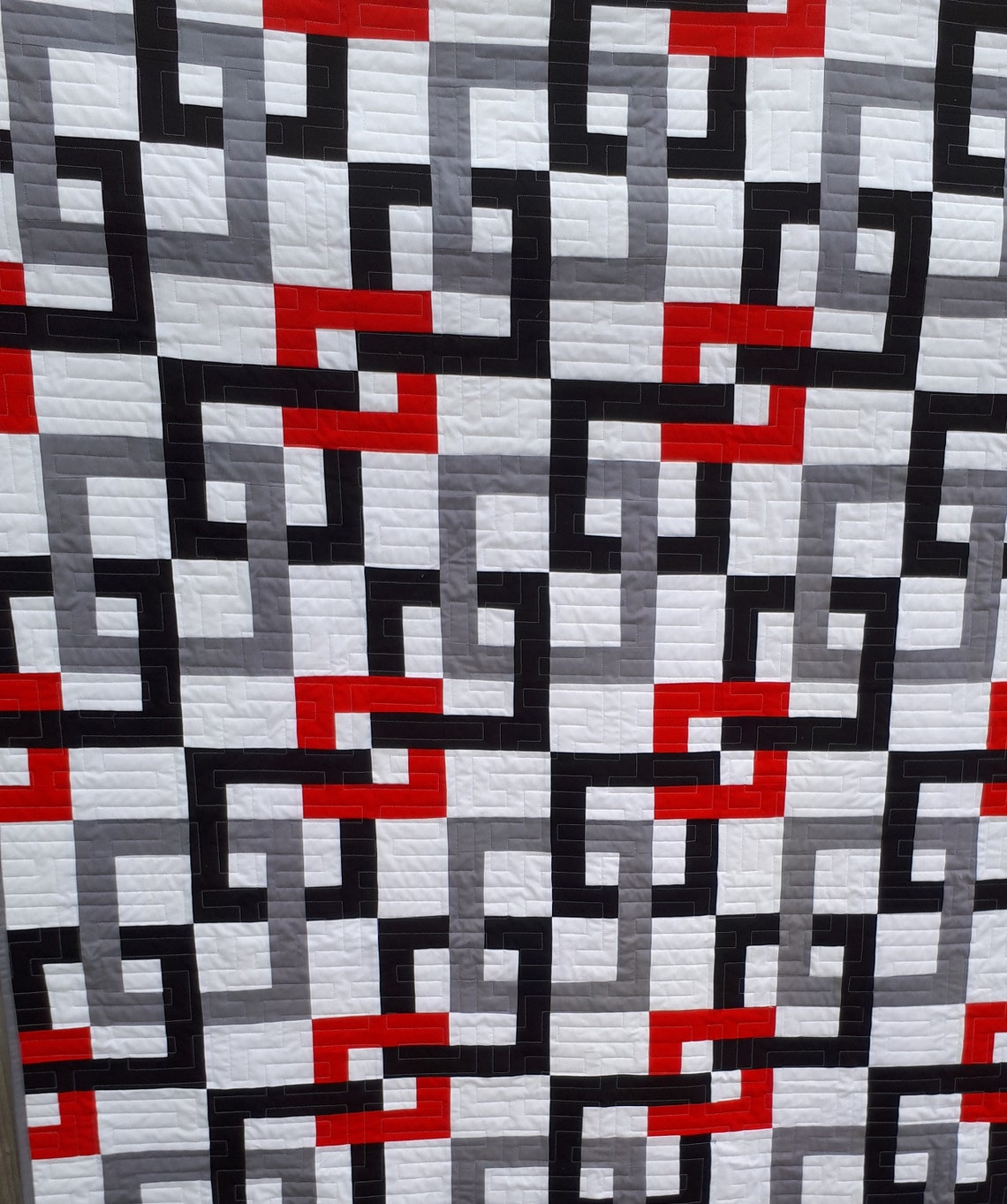 Links Quilt Pattern PDF, Multi Sized, Modern Quilt, Instant Download - Etsy