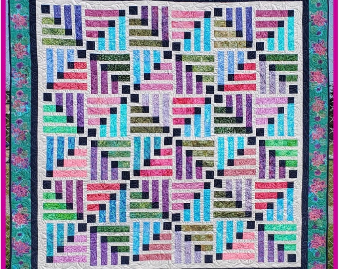 Square Step 2-1/2" Strip Quilt Pattern - Multiple Sizes - PDF Version ...