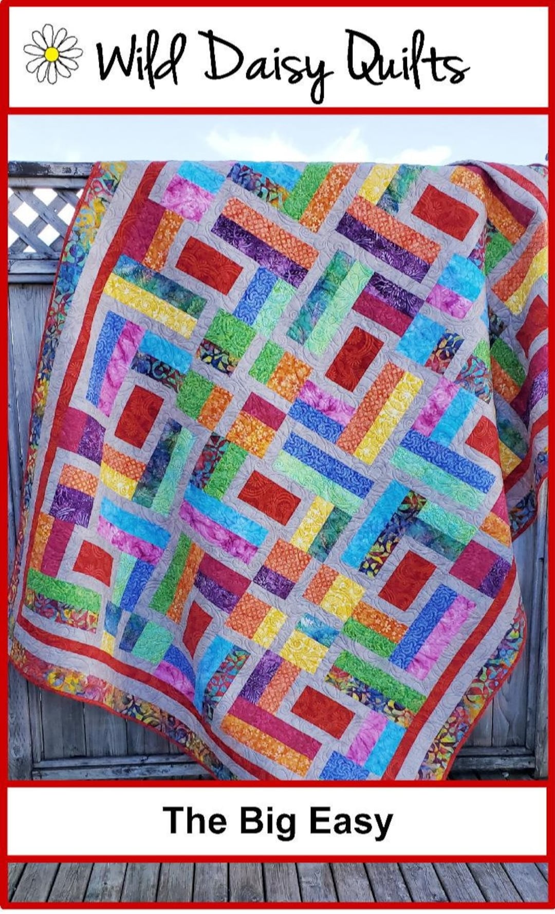 The Big Easy PDF Quilt Pattern, 3 Sizes, Great for Fat Quarters ...
