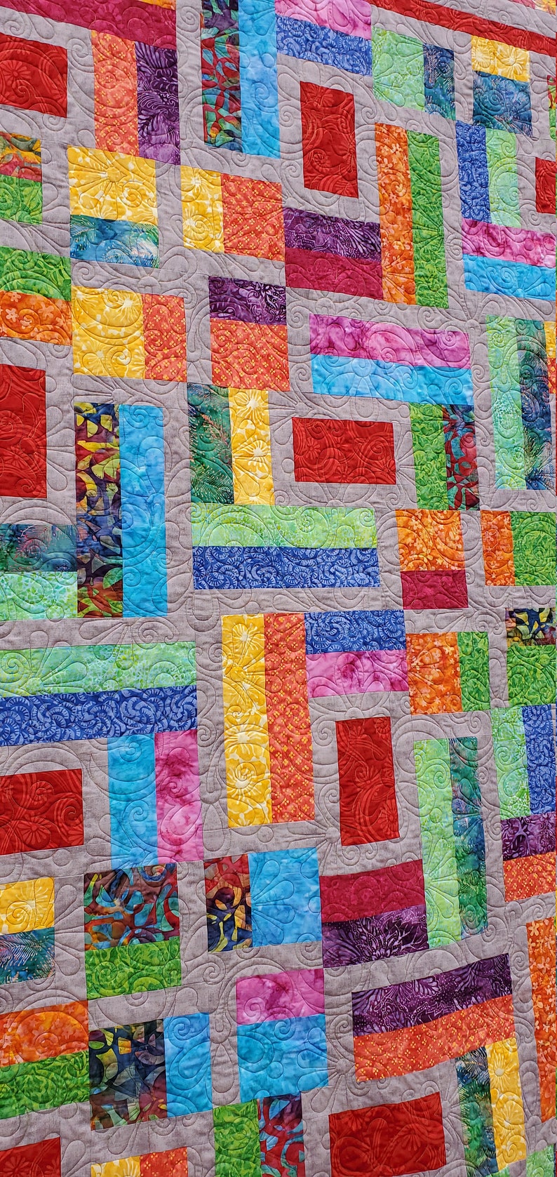 The Big Easy PDF Quilt Pattern, 3 Sizes, Great for Fat Quarters ...