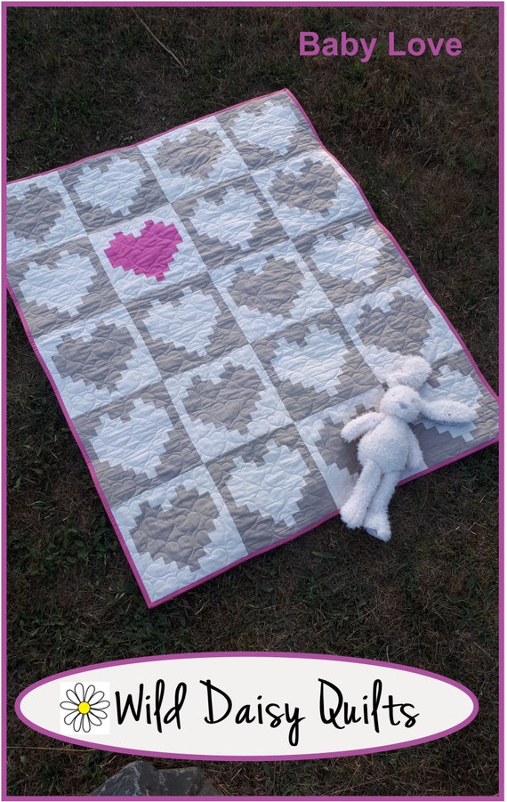 Baby Love PDF Quilt Pattern Two sizes Instant Download | Etsy