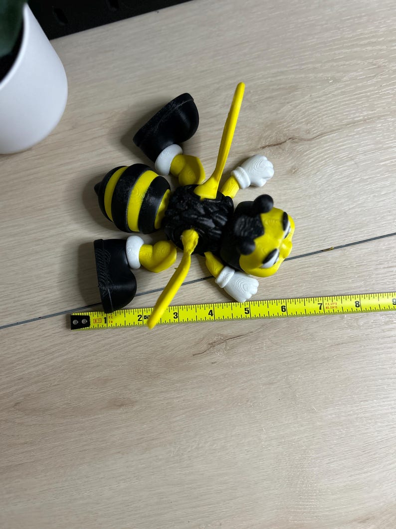 3D Printed Articulated Bee Handcrafted Insect Fidget Toy Unique Stress ...