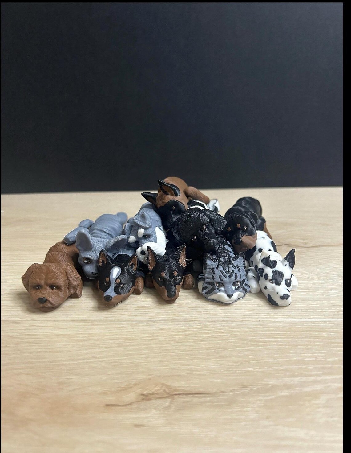 3D Printed Articulated Dogs Handcrafted Collectible Figures ...