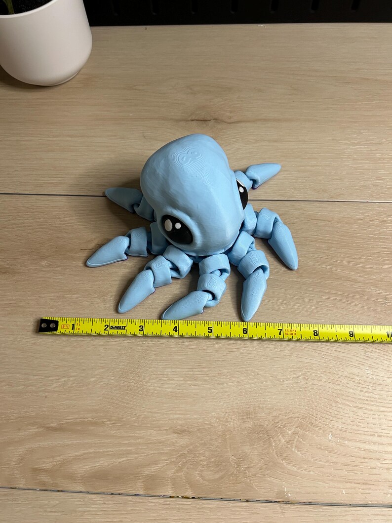 3D Printed Articulated Octopus Unique Movable Toy Customizable Octopus ...