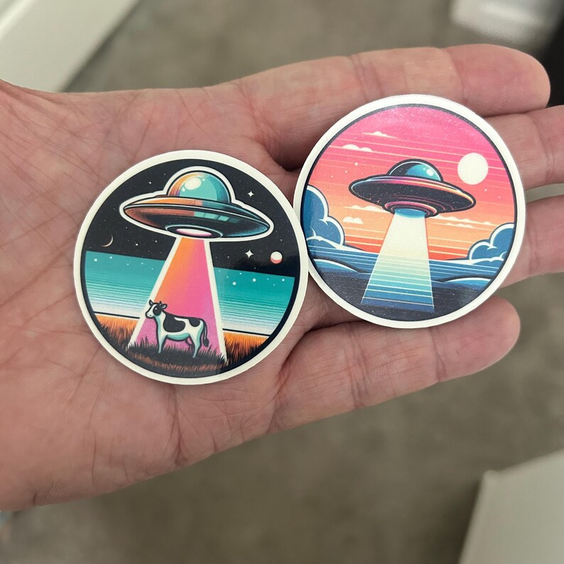 UFO Stickers - Set Three - the Truth is Out There. UAP Skateboard ...