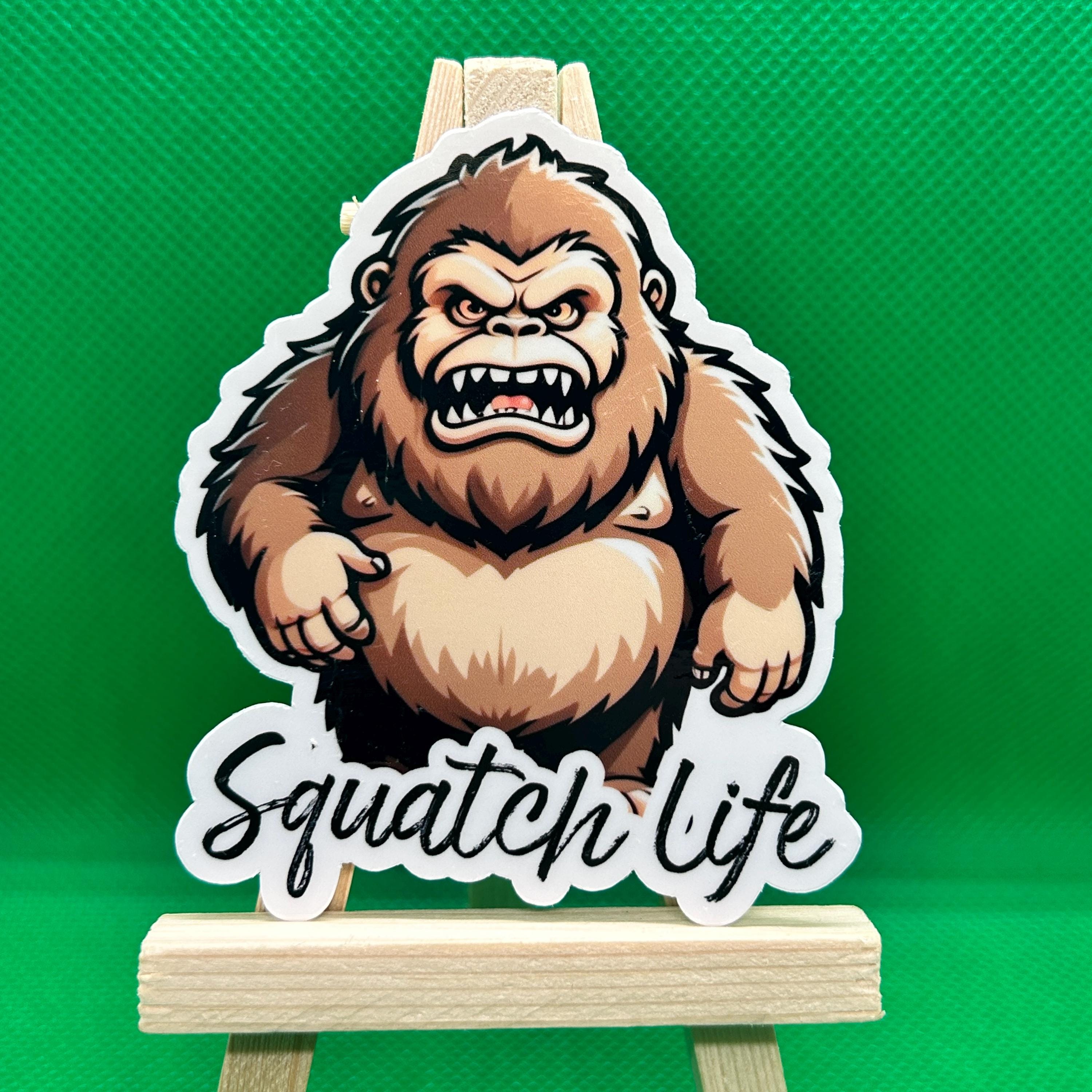Bigfoot Stickers: "squatch Life" Laminated Decals - Set of 2 - Etsy