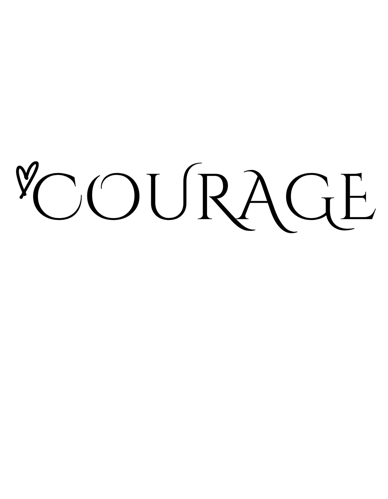 Digital File, Svg, Motivational, Inspiring, Courage - Etsy