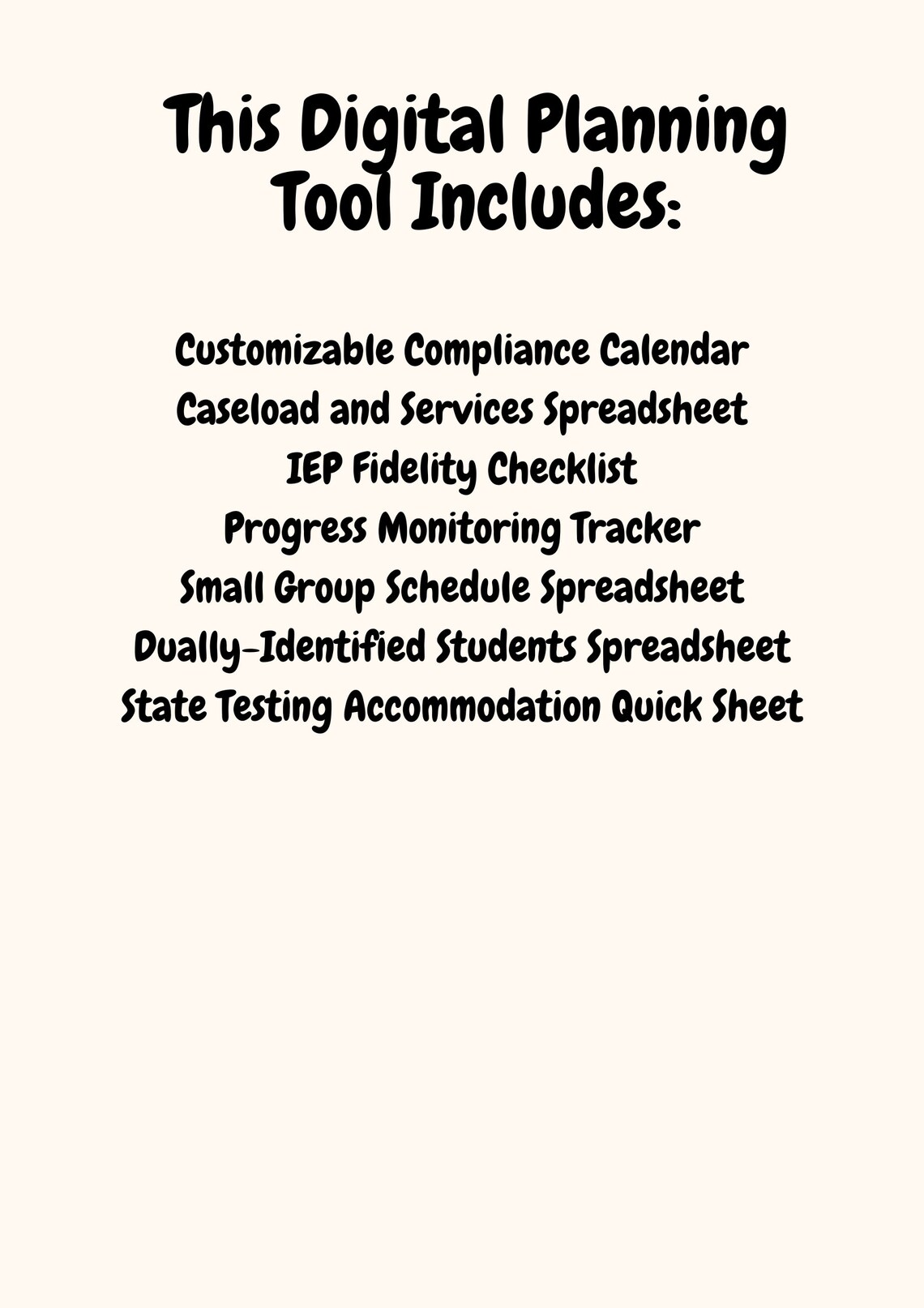 Digital Special Education IEP and Progress Monitoring Planning Tool - Etsy