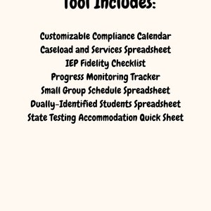 Digital Special Education IEP and Progress Monitoring Planning Tool - Etsy