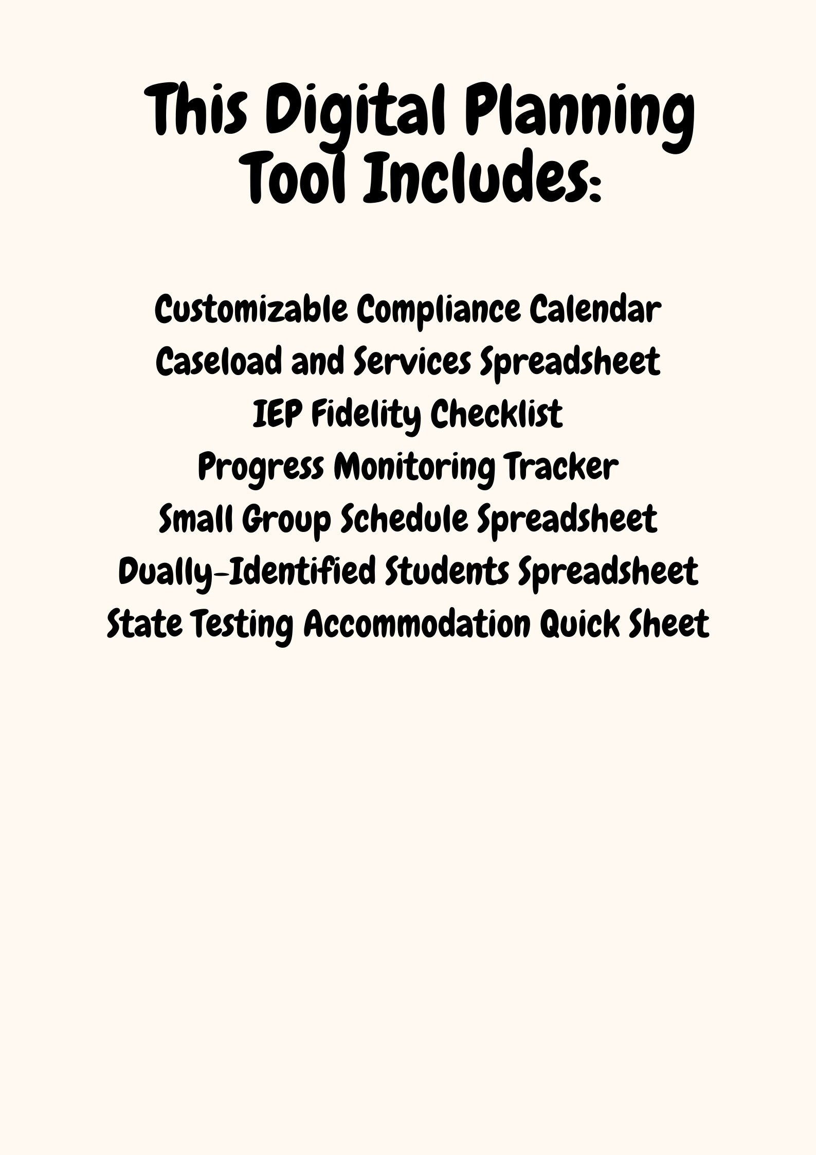 Digital Special Education IEP and Progress Monitoring Planning Tool - Etsy