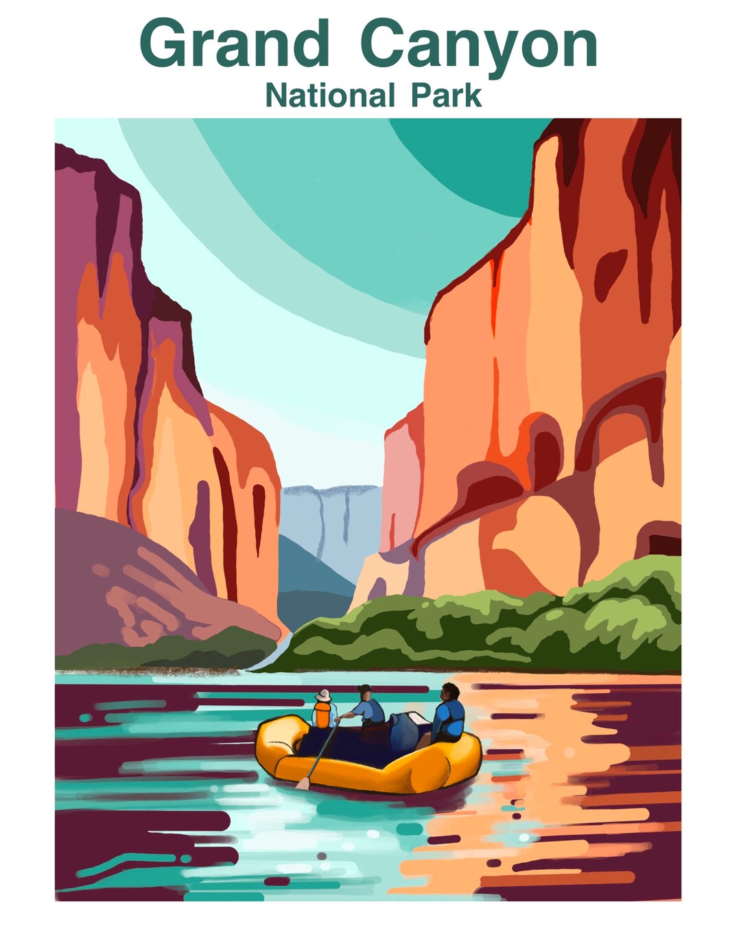Grand Canyon National Park Poster Print - Etsy