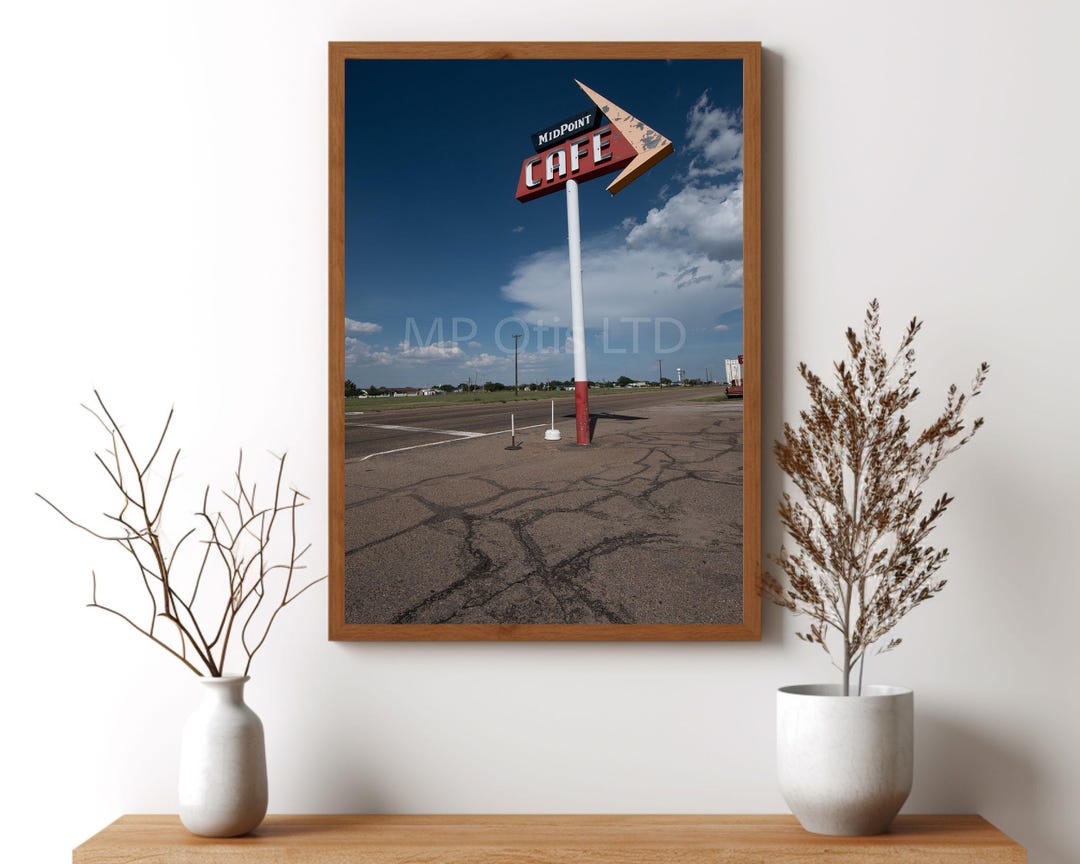 Route 66 Photograph Color Print Various Sizes Midpoint Cafe - Etsy