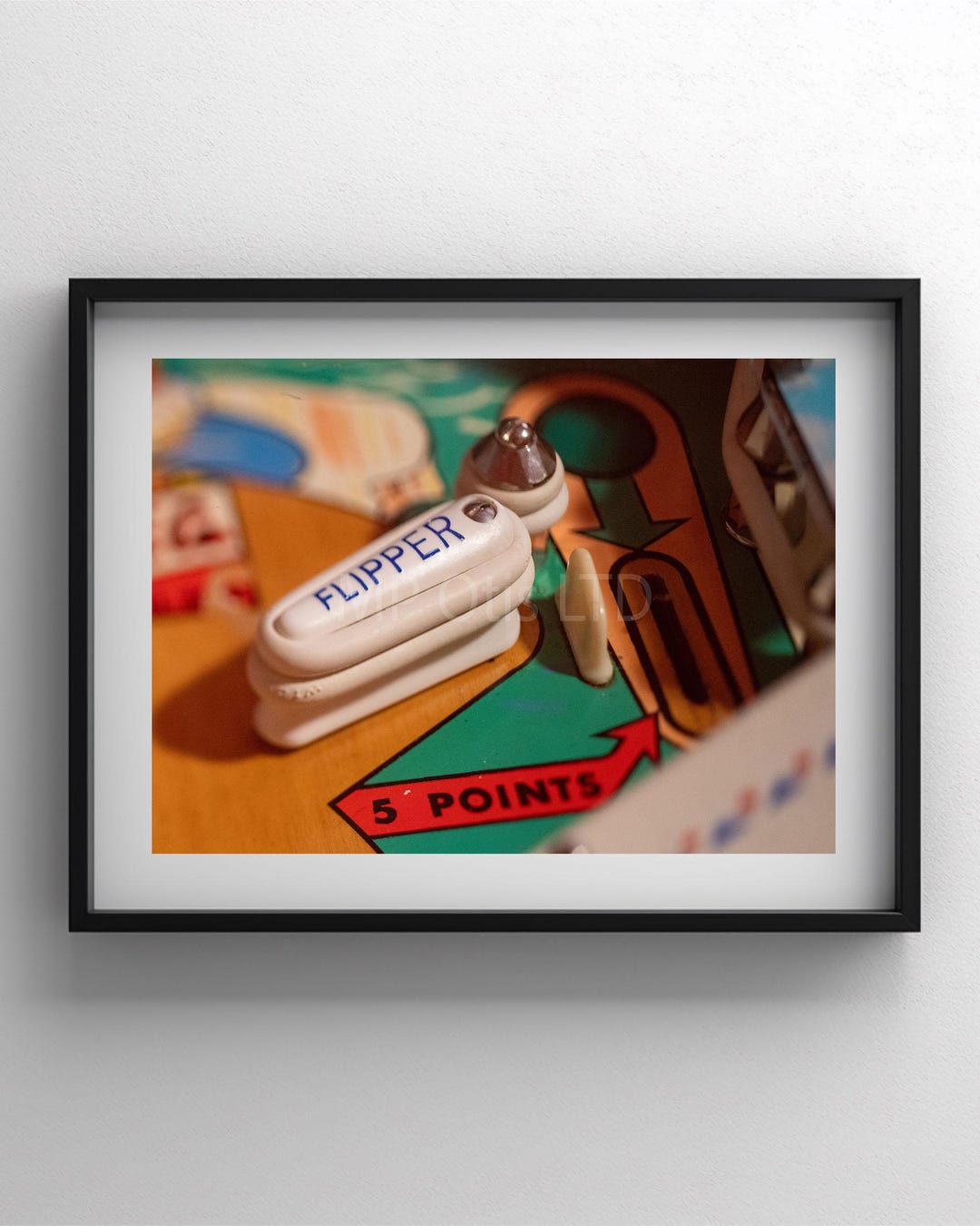 Pinball Flipper Art Print: Game Room Decor Various Size - Etsy