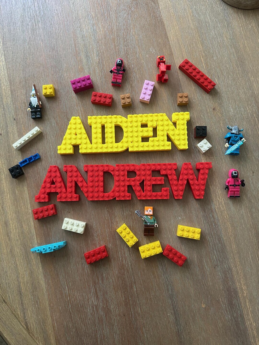 Lego Brick Your Name Plate Letters Numbers Characters for LEGO Pieces ...
