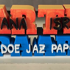 3D Printed Names - Personalized Name Sign - Desktop Sign Gift Plaque 3D ...