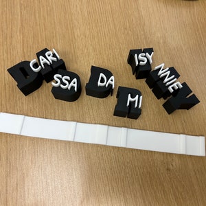 3D Printed Names - Personalized Name Sign - Desktop Sign Gift Plaque 3D ...