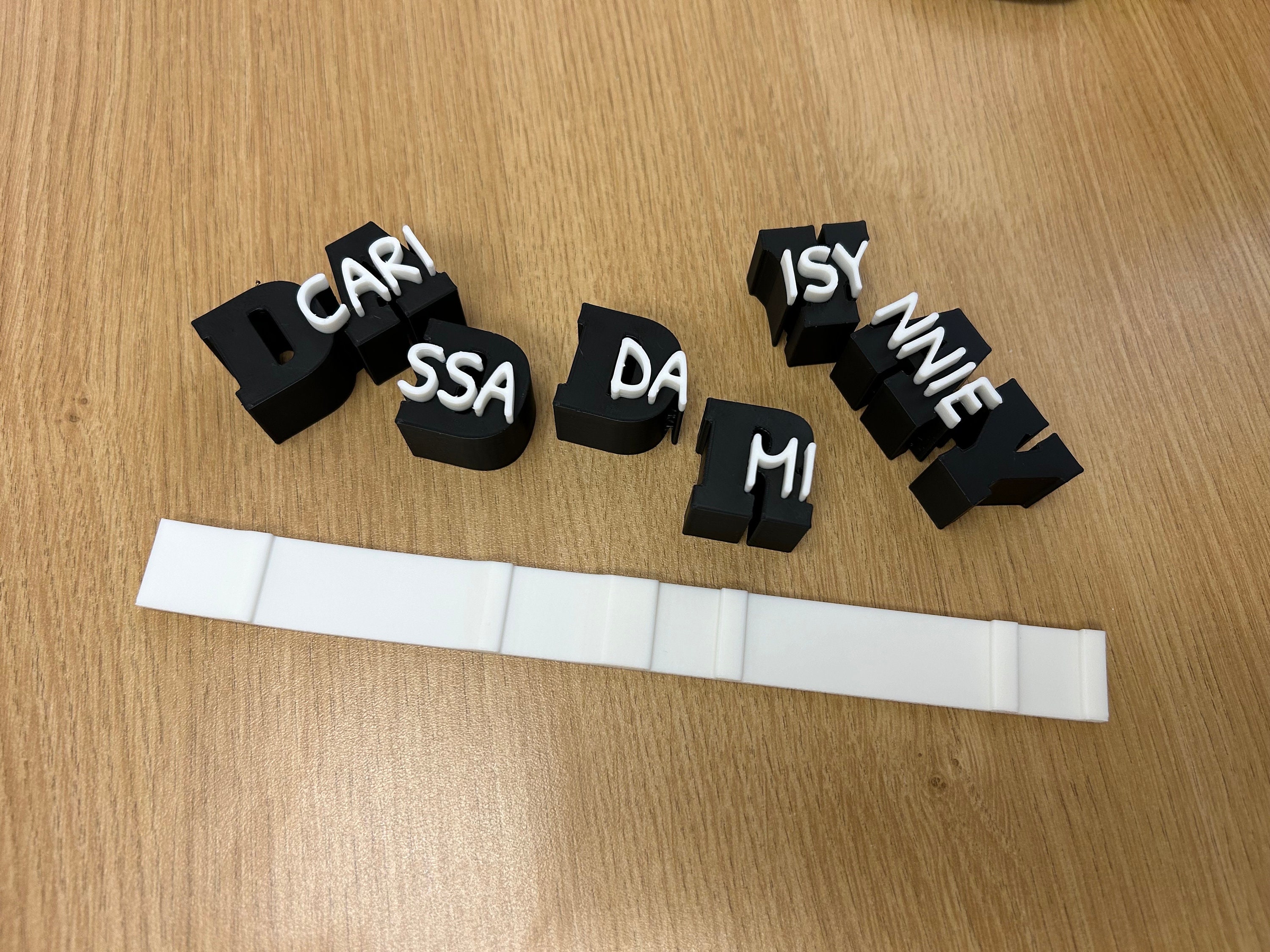 3D Printed Names - Personalized Name Sign - Desktop Sign Gift Plaque 3D ...