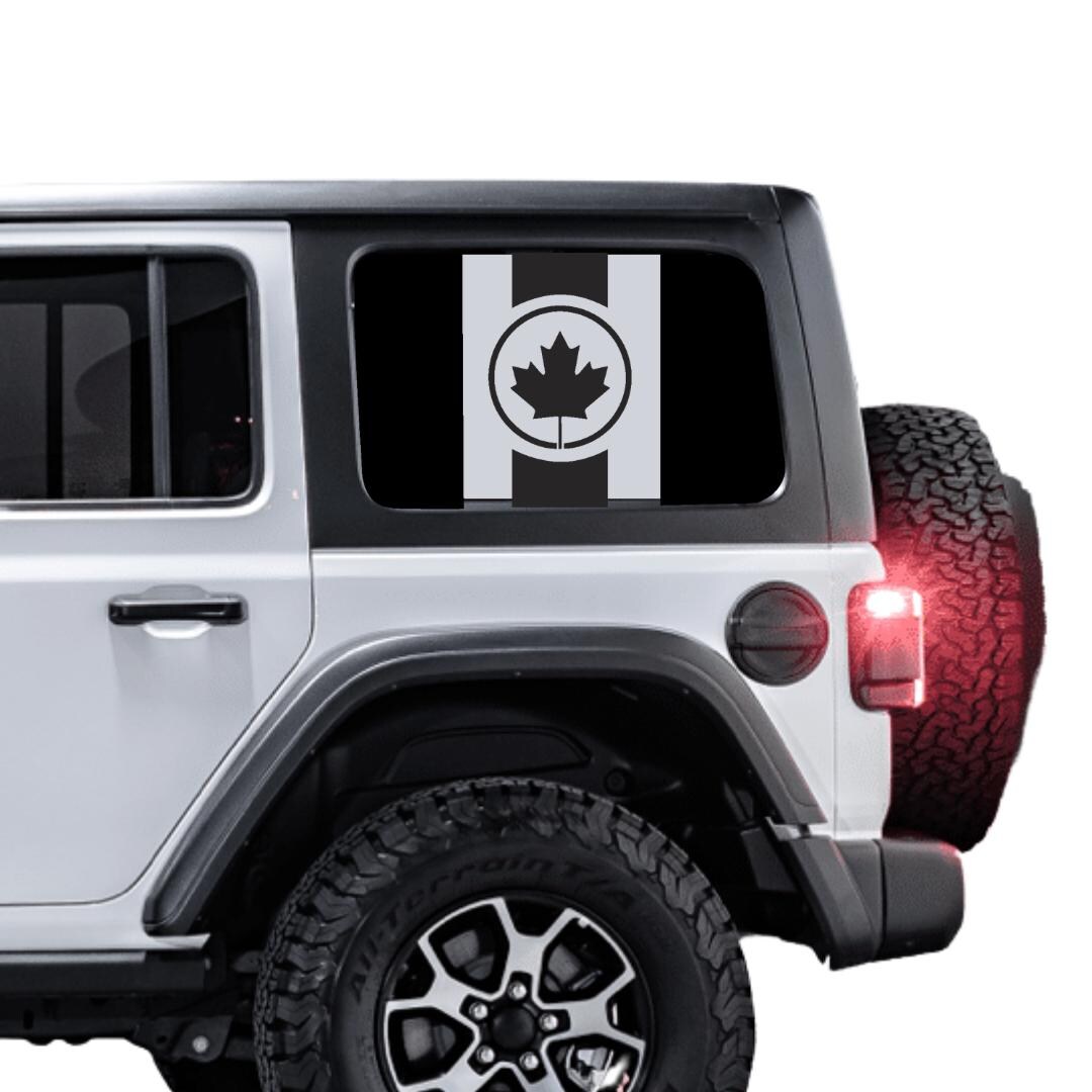 Canada Flag Rear Window Decal – Hardtop Jeep Wrangler Jl/jk/4xe - Etsy