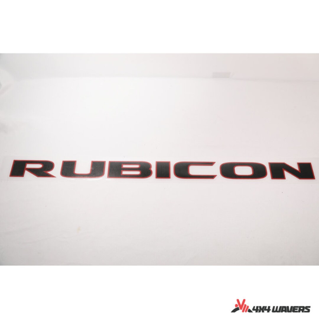 4x4wavers Rubicon Sticker Decal Decoration for Hood Sides Red Color 2 ...