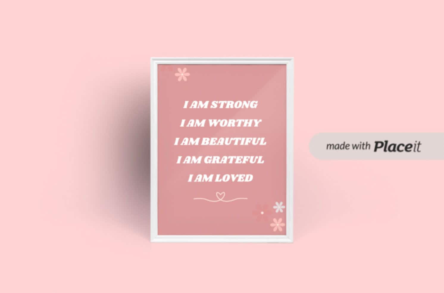 Positive Affirmations Printable, Daily Affirmations, Instant Download ...