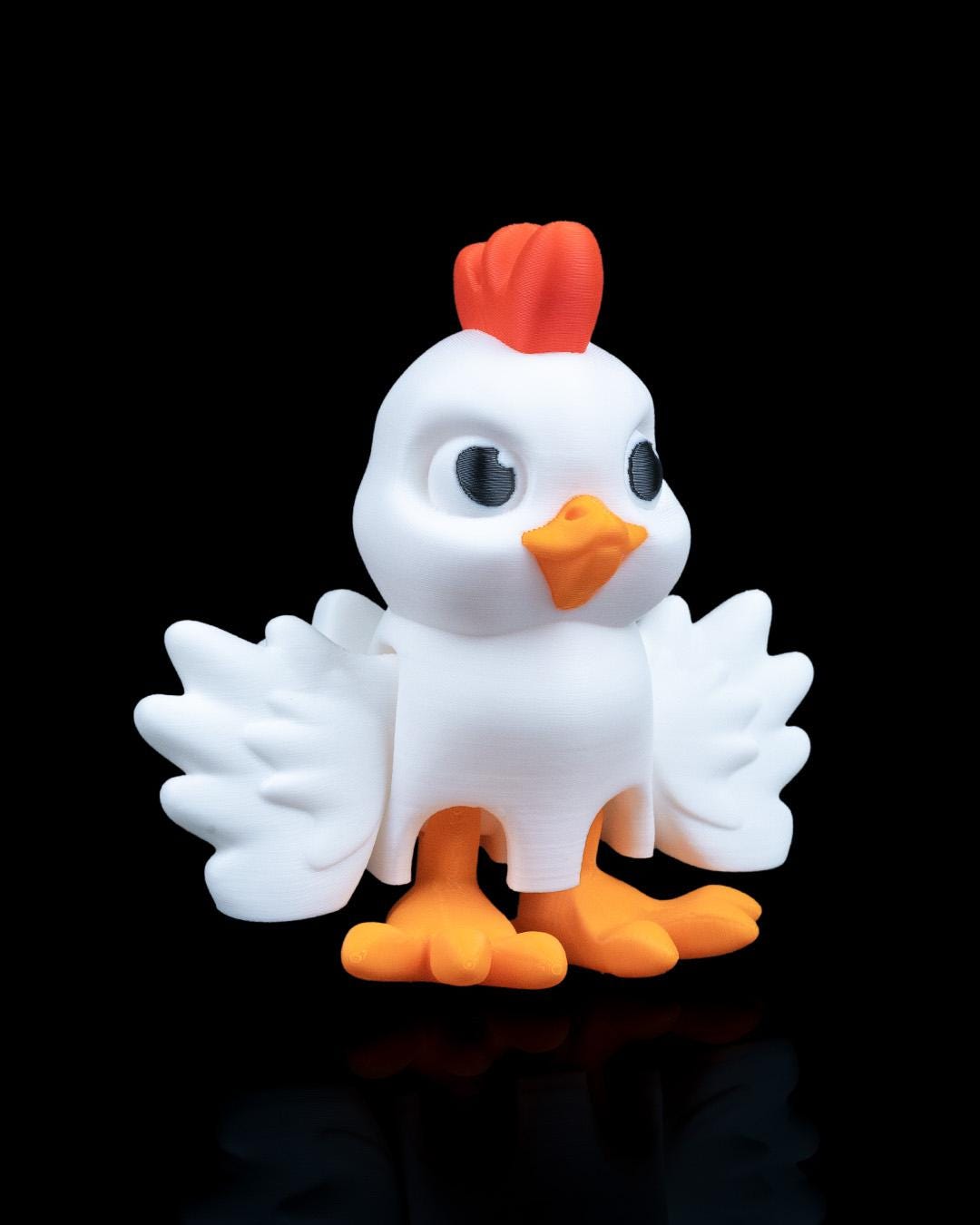 Unique 3D Printed Articulating Chicken Fidget Toy - Stress Relief ...