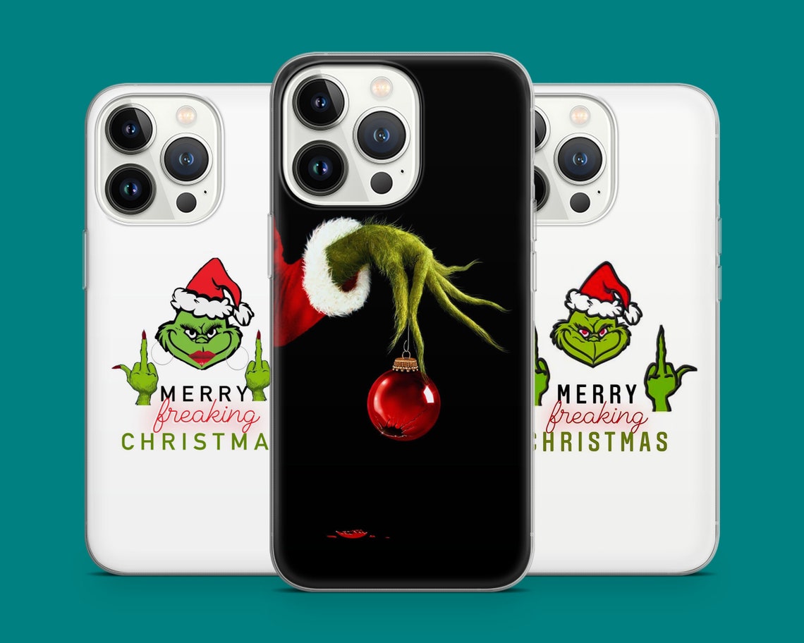 Grinch Santa Phone Case Merry Christmas Phone Cover Fit for iPhone 17 ...