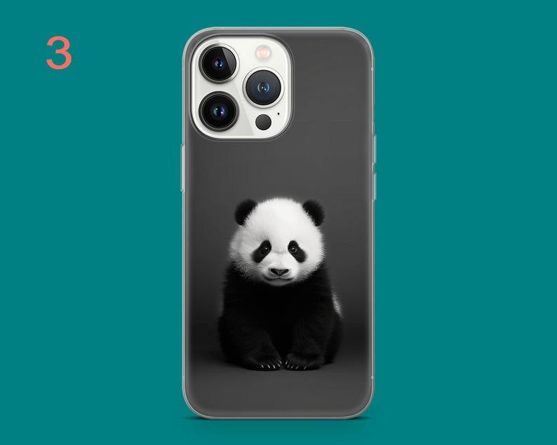 Adorable Panda Theme Phone Case Cute Bamboo Pocket Panda Art Phone ...