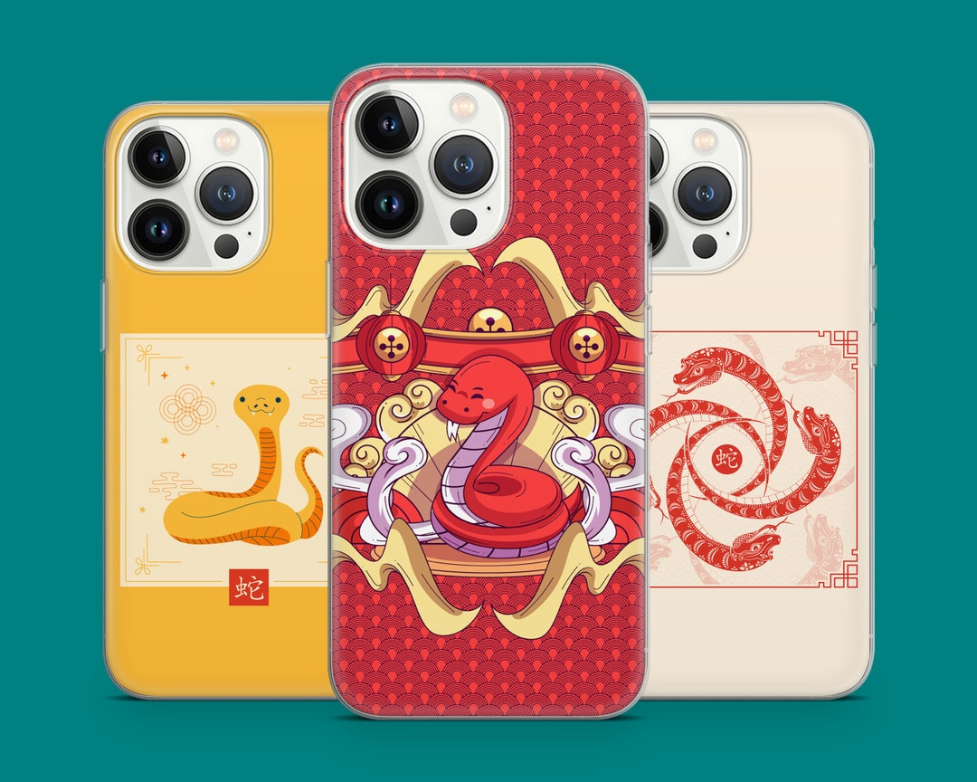 Snake 2025 Phone Case Chinese Zodiac Cover Fit for iPhone 15 Pro Max ...