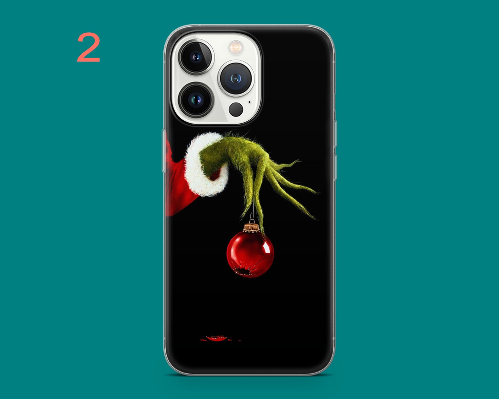 Grinch Santa Phone Case Merry Christmas Phone Cover Fit for iPhone 17 ...