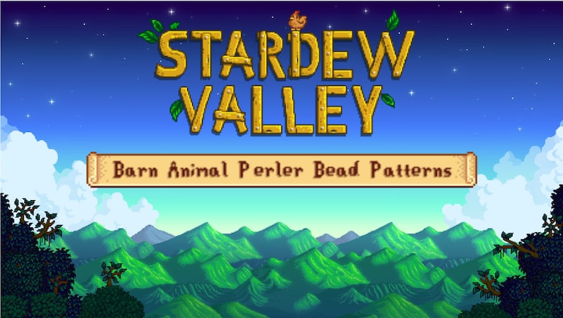 Stardew Valley Barn Animals Perler Bead Pattern (digital Download) - Etsy