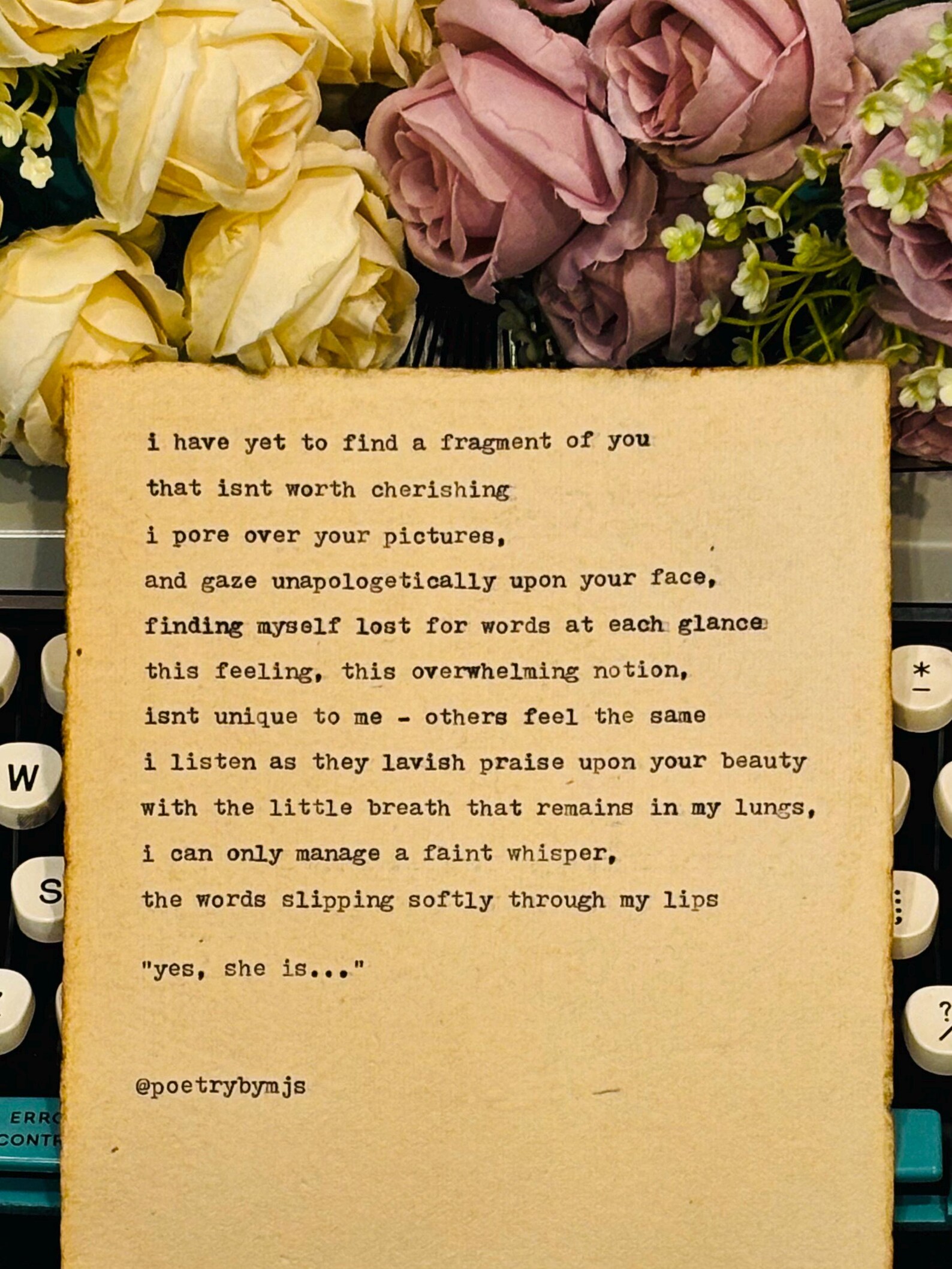 Personalized Custom Poetry | Typed on Vintage Typewriter | Made to ...