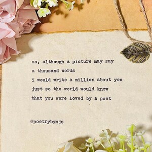 Personalized Custom Poetry | Typed on Vintage Typewriter | Made to ...