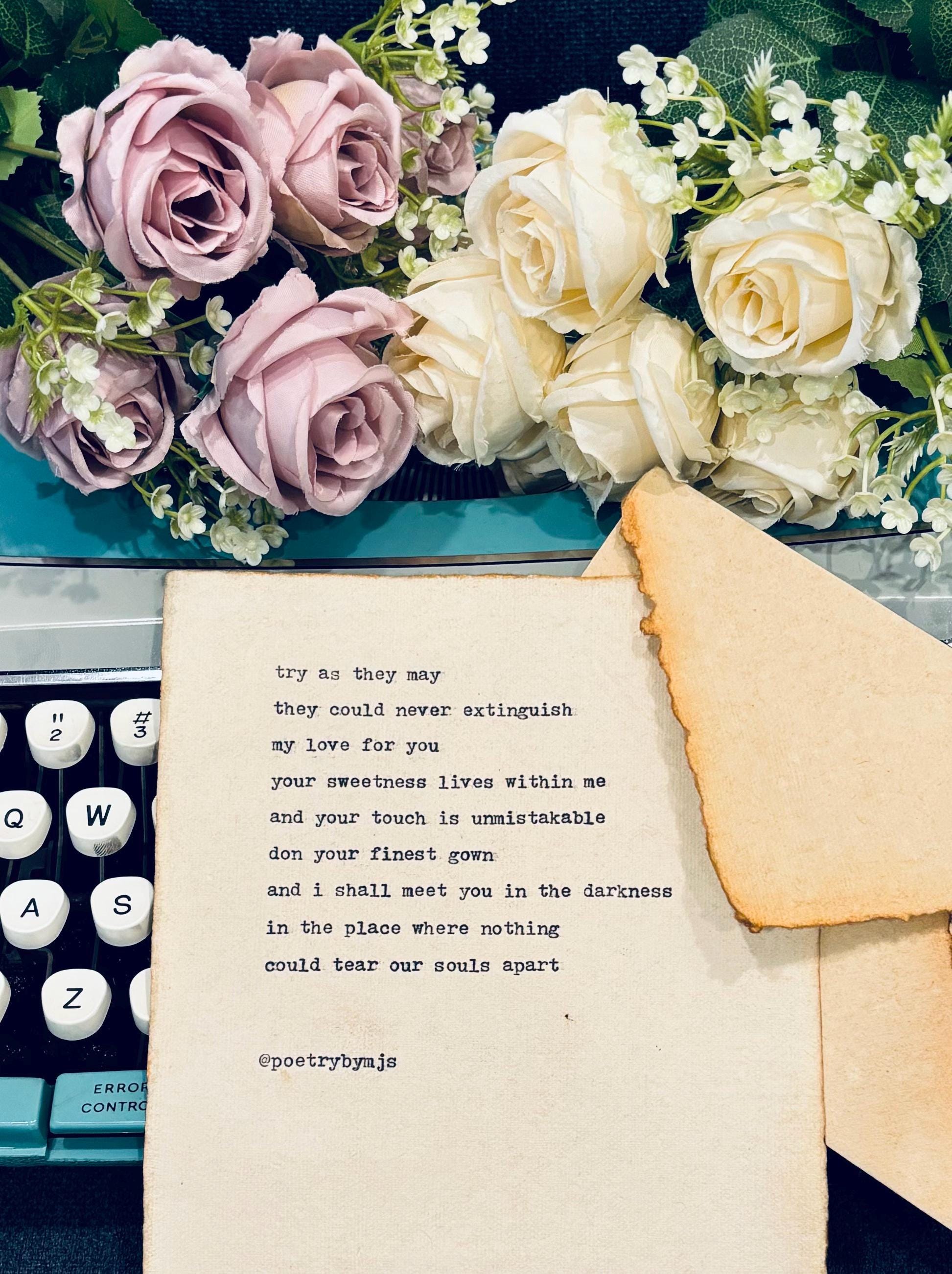 Personalized Custom Poetry - Digital - Etsy