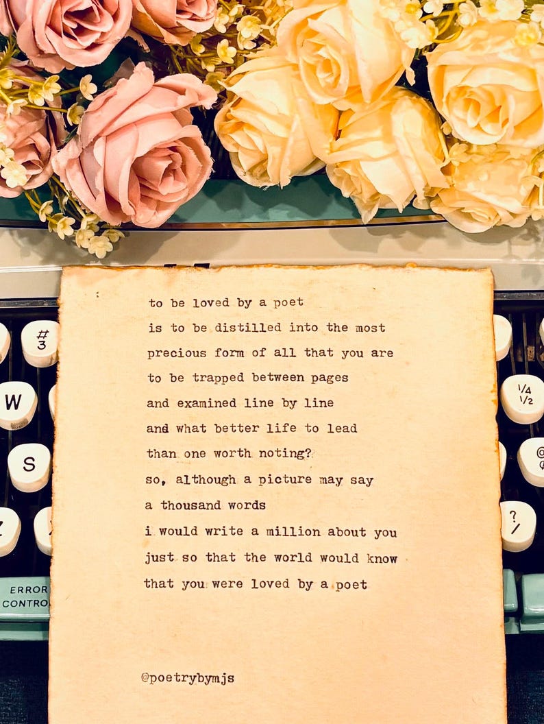 Personalized Custom Poetry - Digital - Etsy