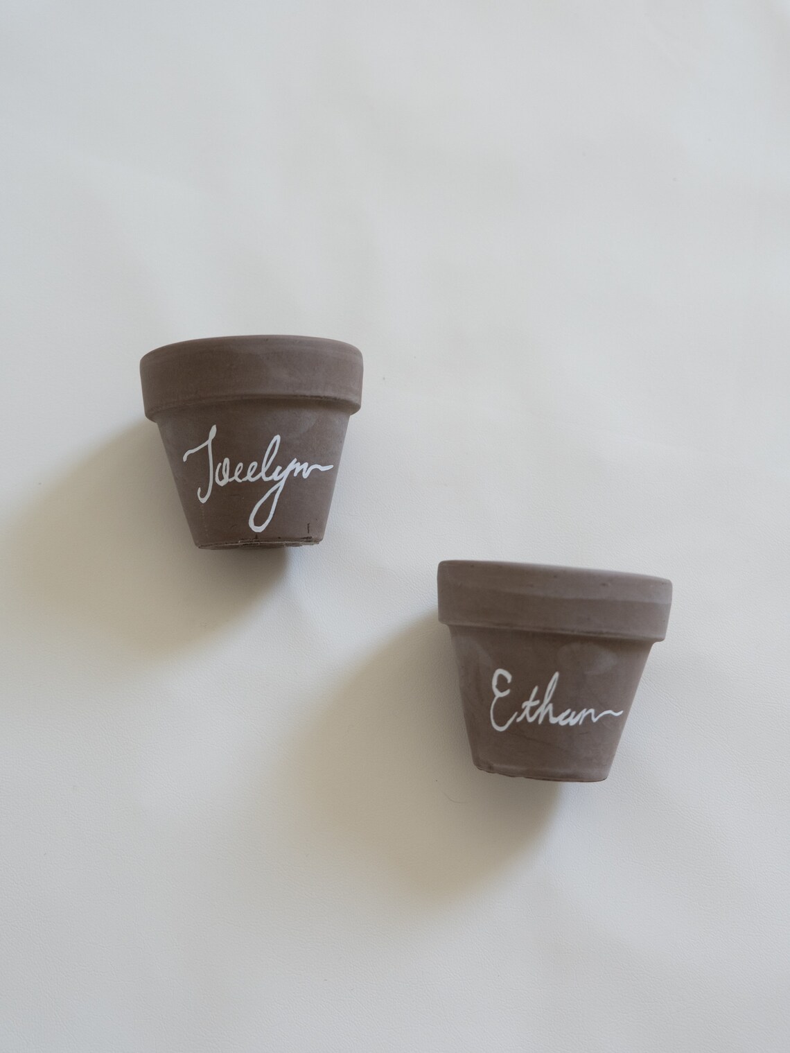 Personalized Hand-painted Mini Flower Pots - Custom Name Pots - Place ...