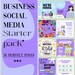 30 Editable Social Media Templates for Small Business | Instagram Posts ...