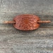 Tooled Leather Hair Barrettes - Etsy