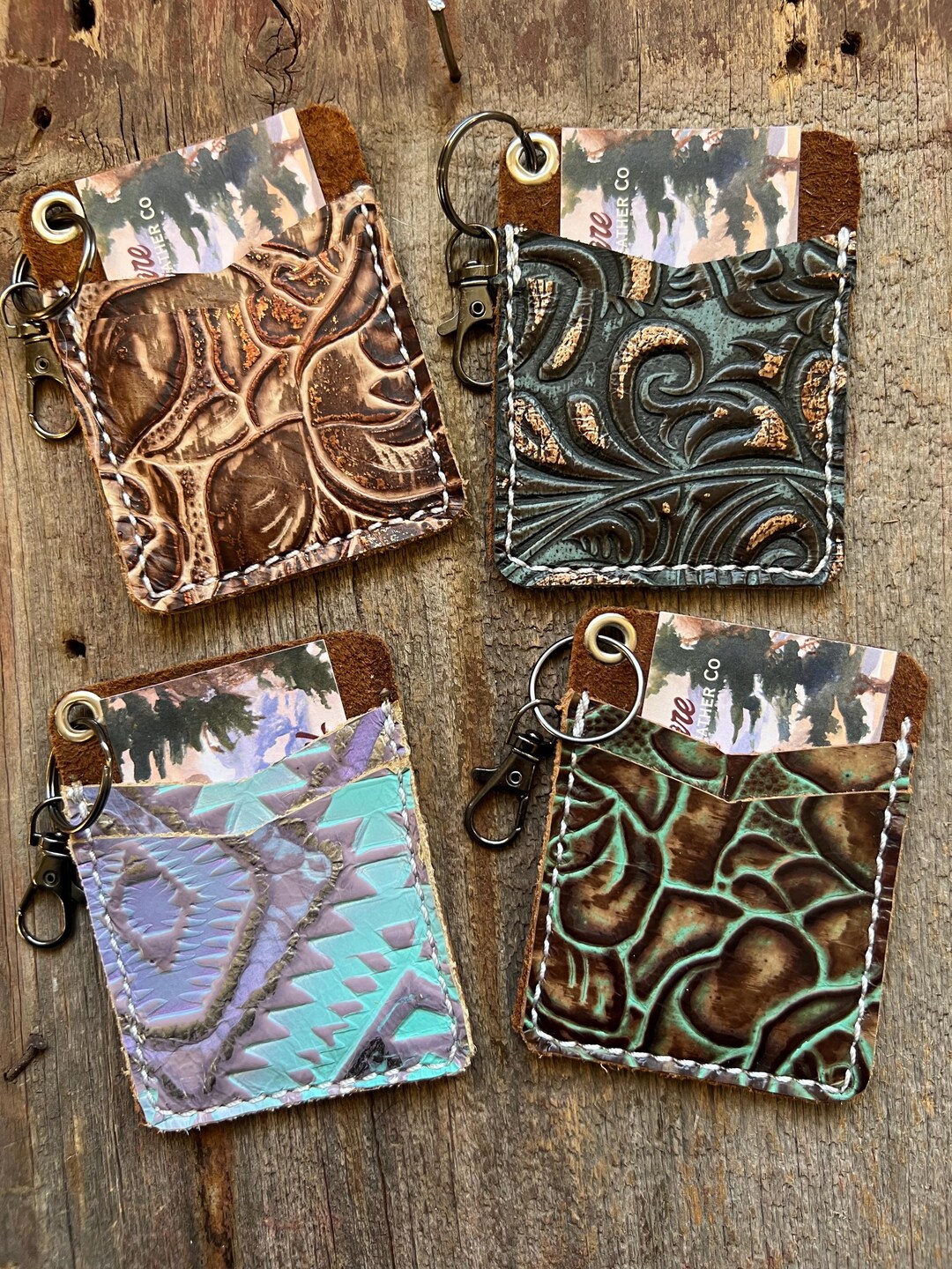 Keychain Card Wallet - Boho - Western - Etsy