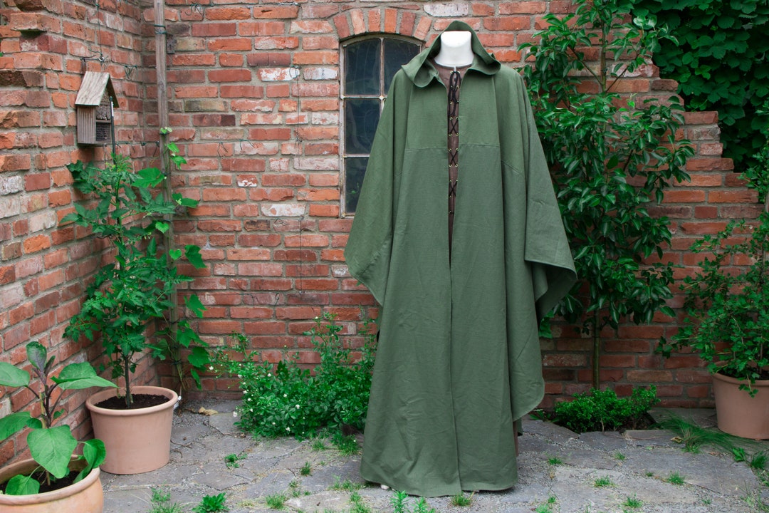 Pagan Ritual Robe, Wiccan Cape, Druid Cape, Larp Cleric Vestment ...