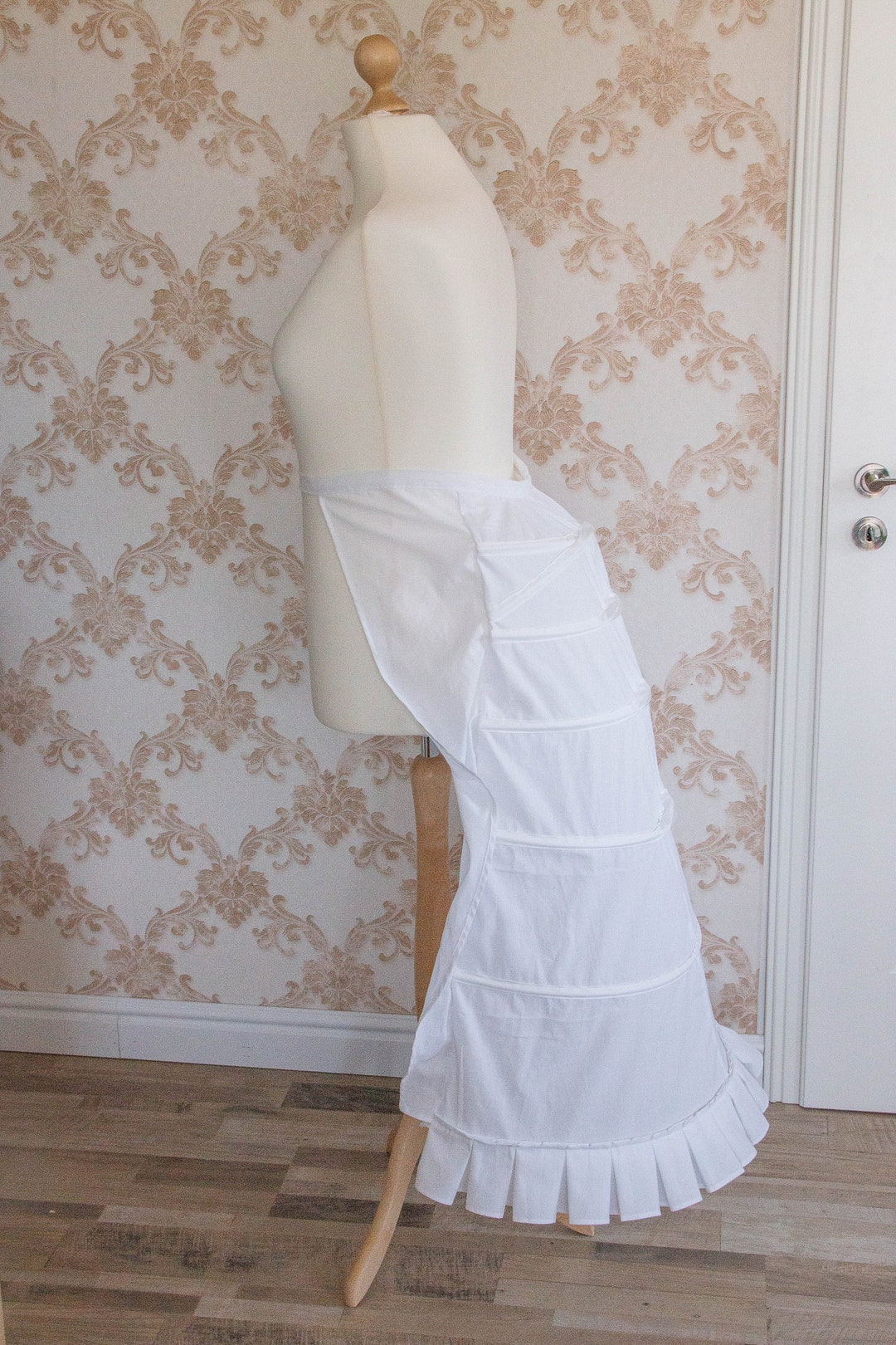 Victorian Bustle Skirt Support, Lobster Tail Bustle Cage, 1880 Late ...