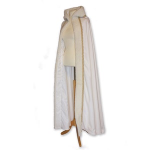 Snow Queen Hooded Cape, Medieval Cape, Medieval Cloak, Wedding Cape ...