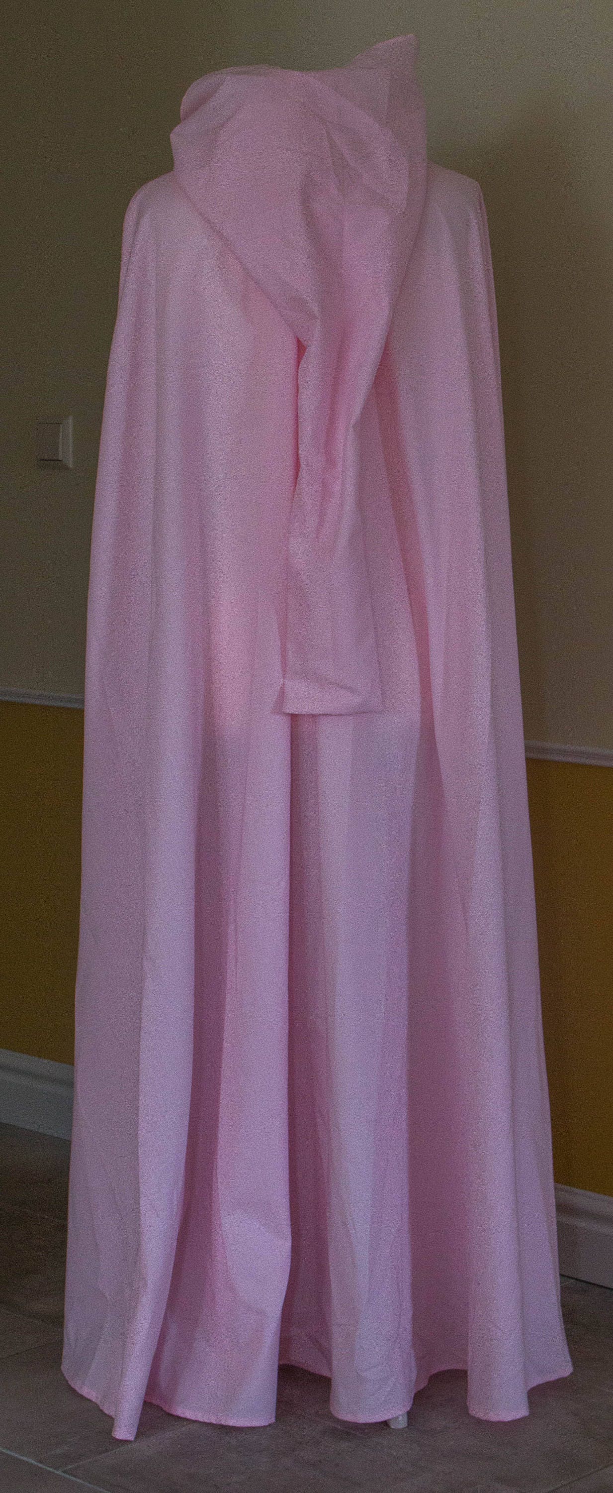 Hooded Cape Cinderella, Elven Fantasy Cape, Wedding Cape Veil, Medieval ...