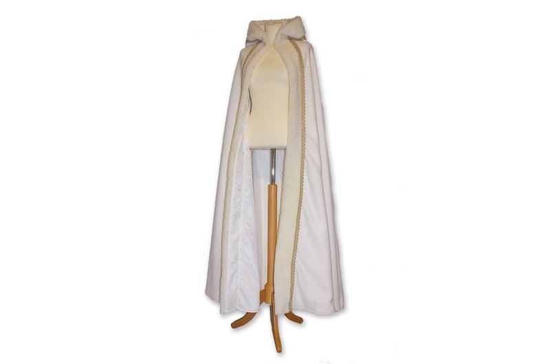 Snow Queen Hooded Cape, Medieval Cape, Medieval Cloak, Wedding Cape ...