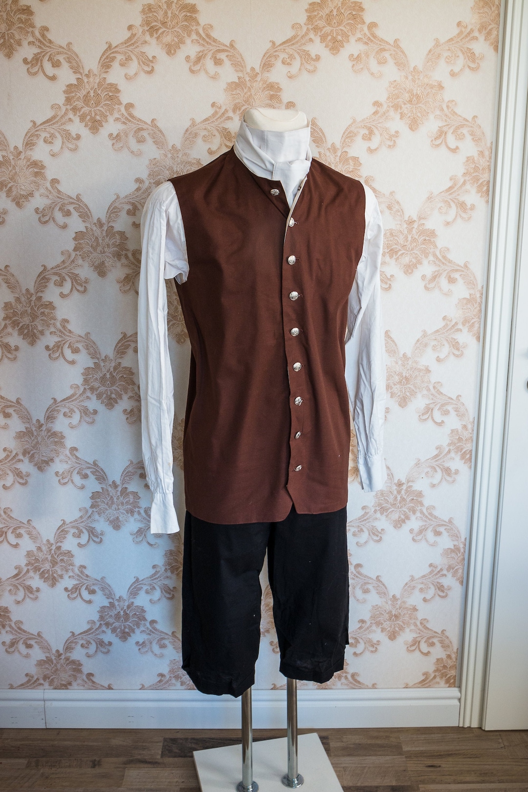 18th Century Waistcoat, Jamie Fraser Cosplay Costume, Jacobean Clothing ...