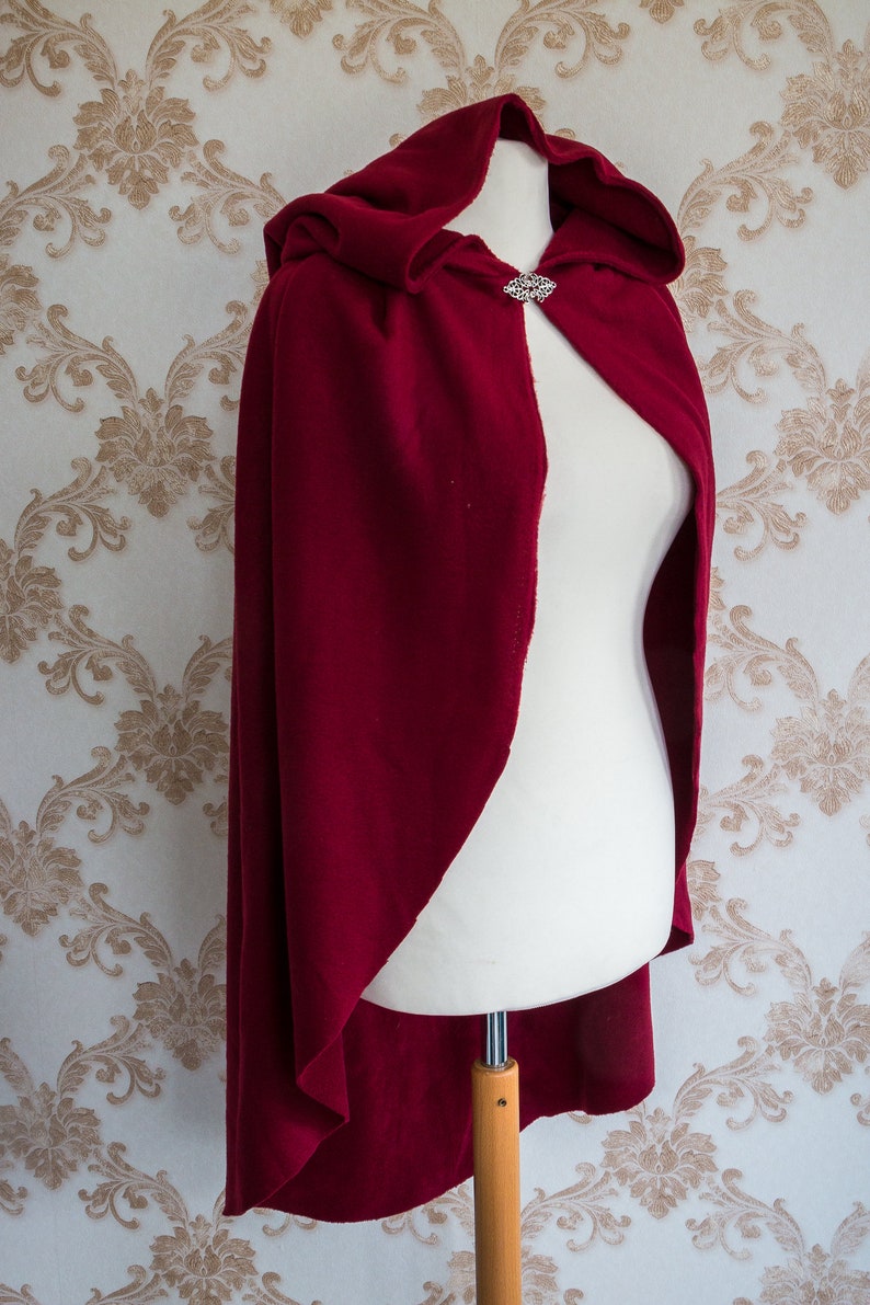 Red Riding Hood Cape Little Red Riding Hood Long Wool Coat - Etsy